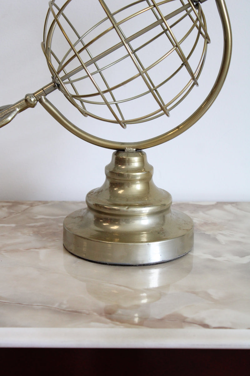 Metal Gold Armillary Spinning Sphere Decor – Jubilee Thrift