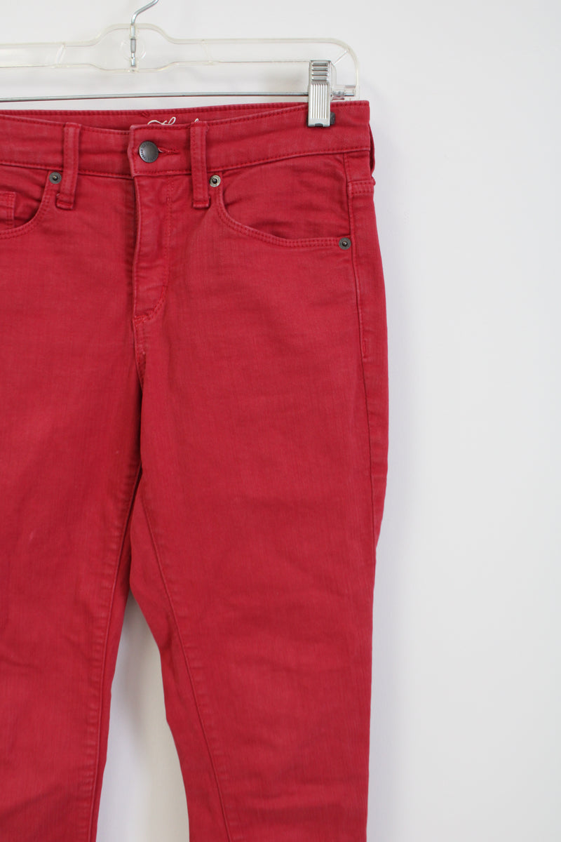 Universal Thread High Rise Skinny Crop Pink Jean | 0/25 – Jubilee Thrift