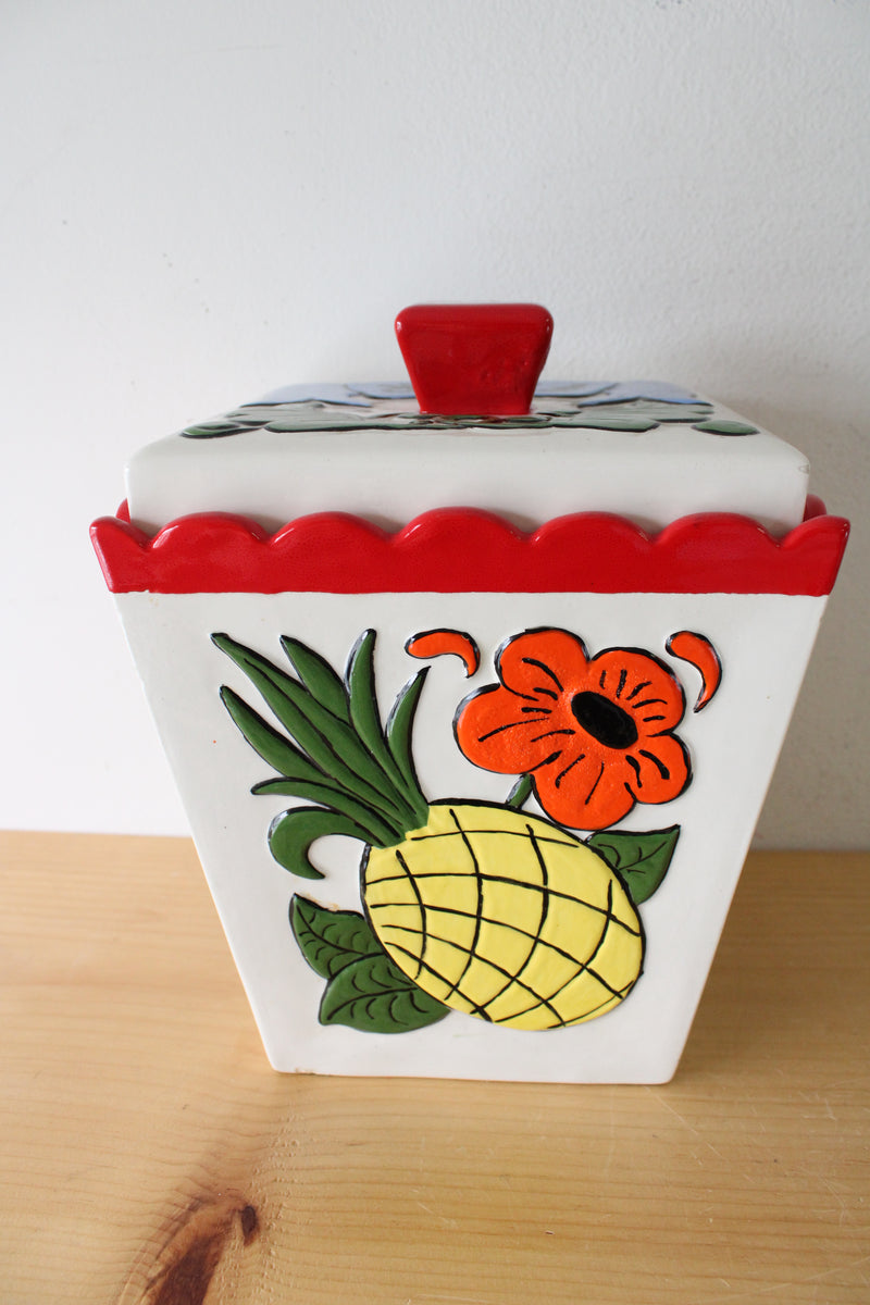 Vintage JG Painted Flour Porcelain Cannister – Jubilee Thrift