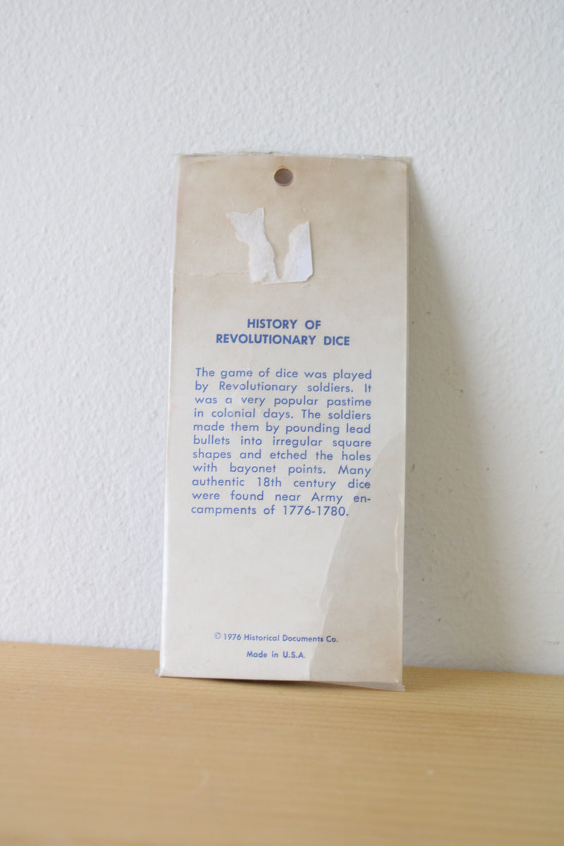 Revolutionary Dice 1976 Authentic Replica – Jubilee Thrift