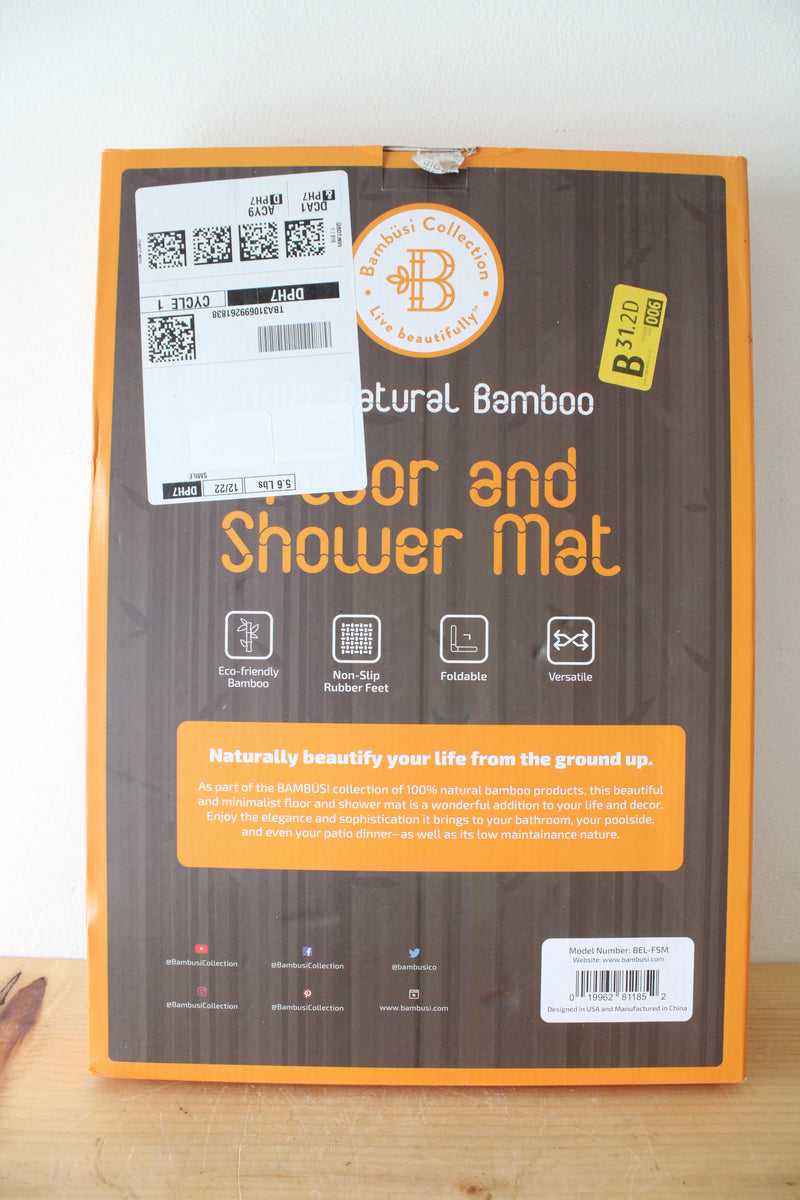 NEW Bambusi Collection 100% Natural Bamboo Floor & Shower Mat – Jubilee ...