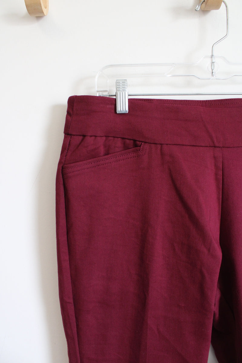 Croft & Barrow The Effortless Stretch Red Pants | 12 Petite Short ...
